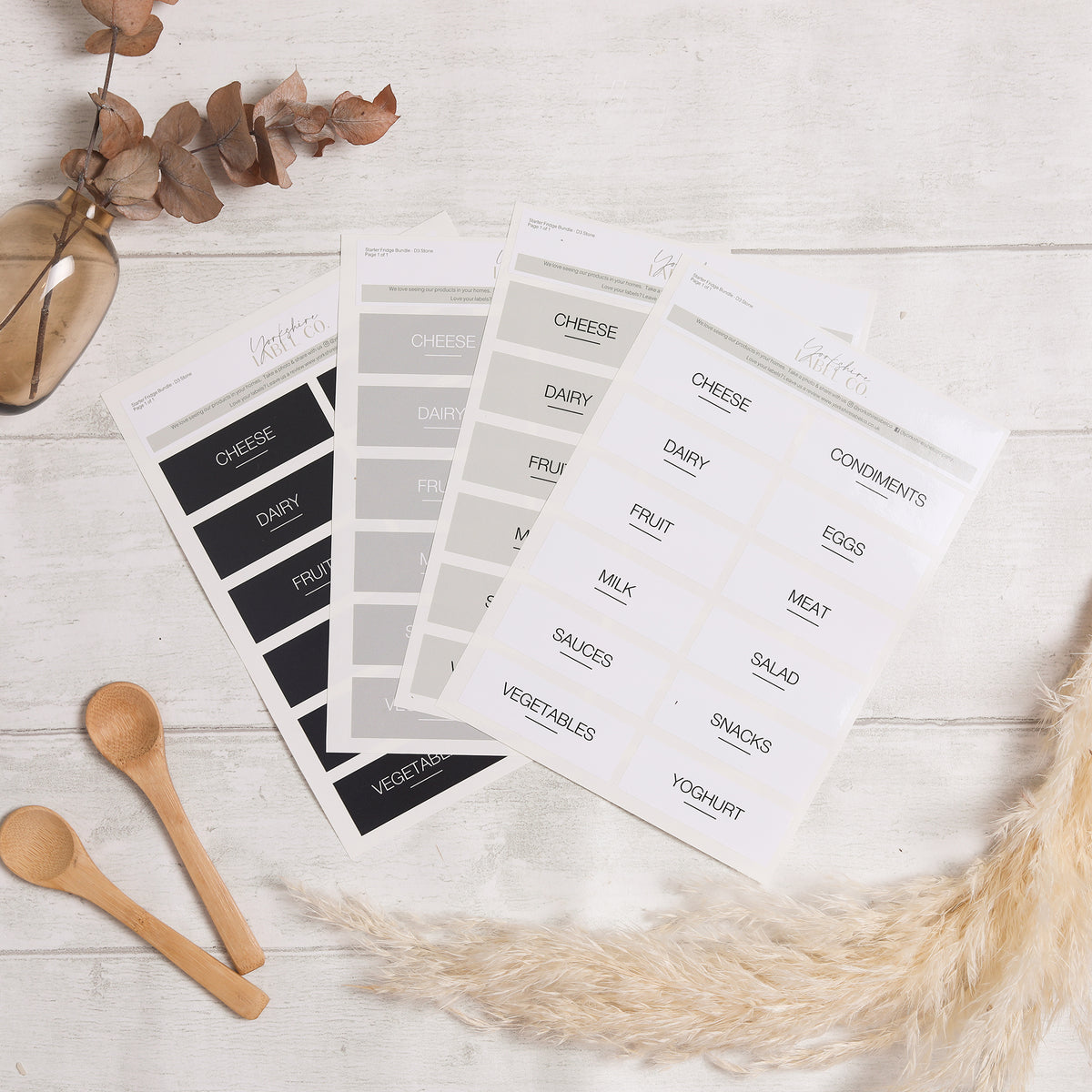 Fridge Label Bundle | Design 3 – Yorkshire Label Company