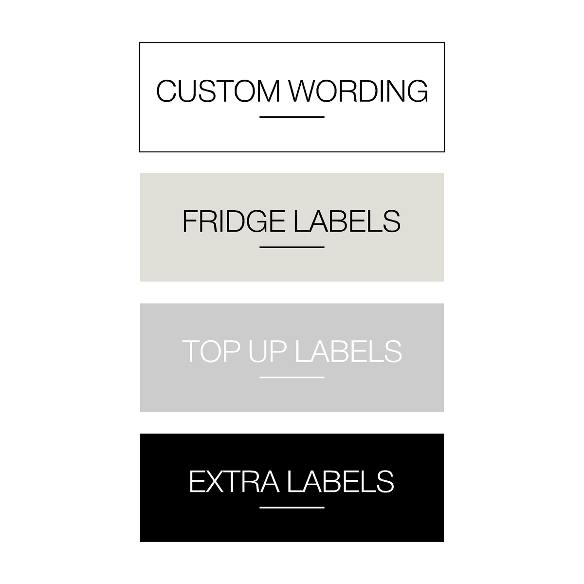 Custom Minimal Label - Design 3 Slim 70mm x 25mm – Yorkshire Label Company