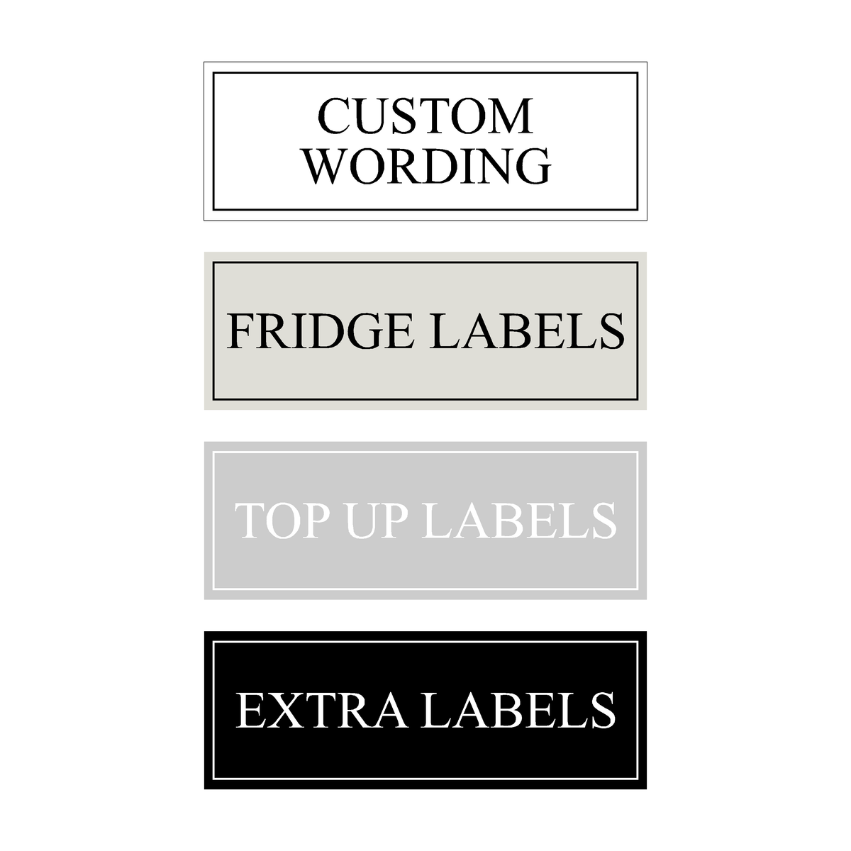 Custom Minimal Label - Design 1 Slim 70mm x 25mm – Yorkshire Label Company